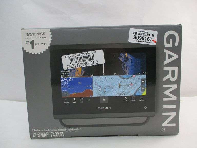 Garmin 7" Touchscreen Chartplotter GPSMAP 743S5V - Sierra Auction ...