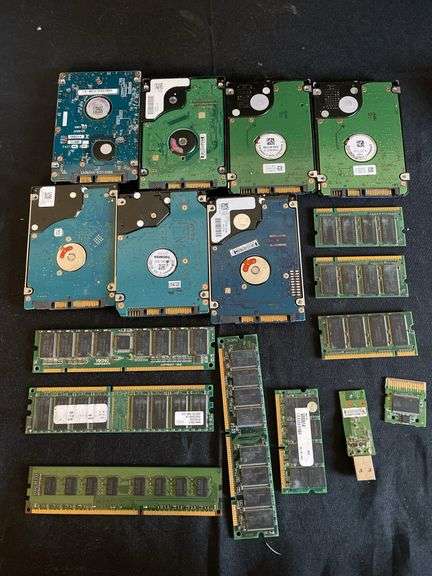 Assorted Hard Drives & Micro Chips - Sierra Auction Management Inc
