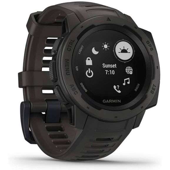 Garmin Instinct, Rugged Outdoor Watch with GPS, Features Glonass and ...