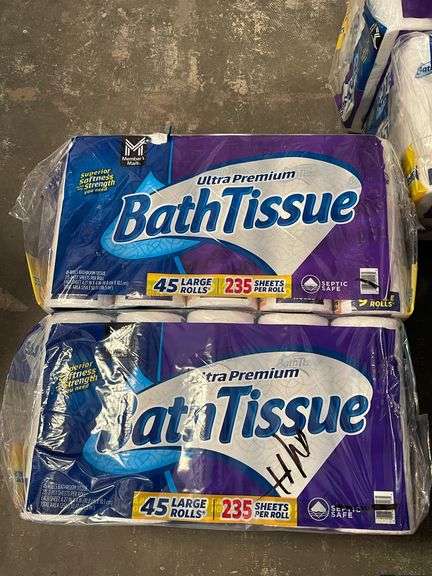(2 Qty) 45pk Premium Large Roll Bath Tissue - Sierra Auction Management Inc