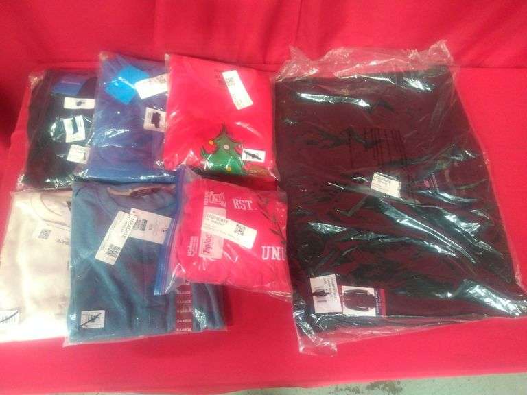 Box Of Assorted Clothes For Men And Women Size XL Coat, Shirt Sweater ...
