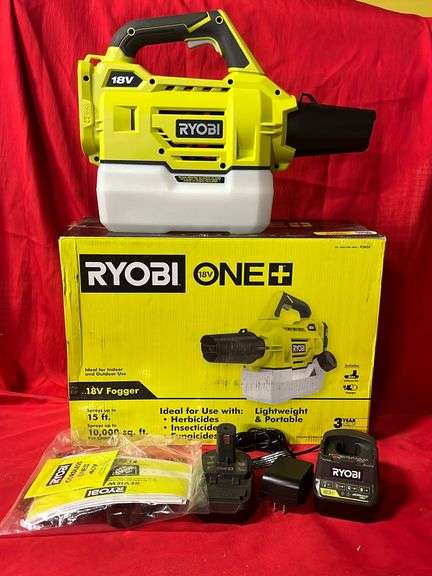 BRAND NEW RYOBI ONE+ 18V Cordless Battery Fogger/Mister with 2.0 Ah ...