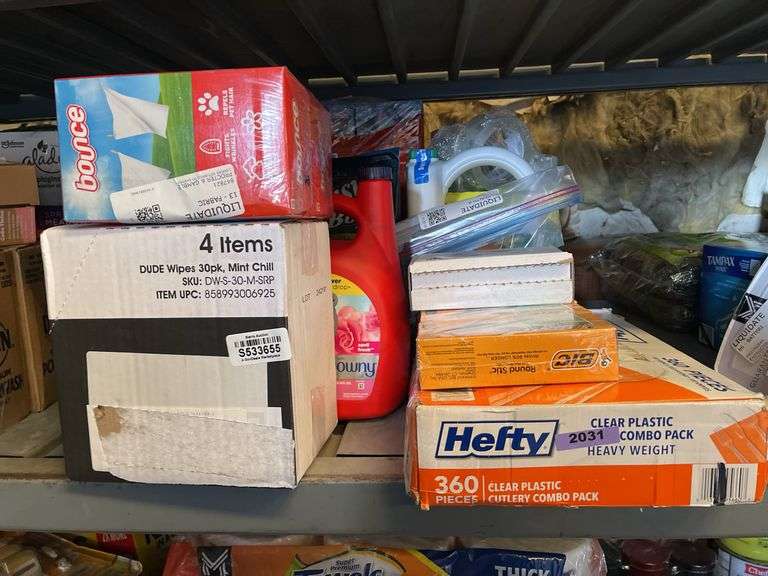 (1 Qty) Assorted Non-Consumable Household Goods (Bic Pens, Laundry ...