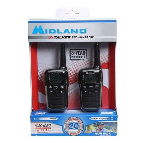 Midland X-Talker Two-Way Radios T10 20 Mile Range - Sierra Auction ...