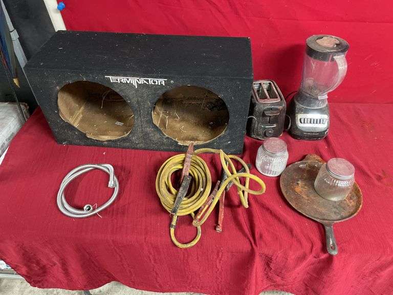 (1 Qty) Terminator Sound System Box, Assorted Household Items, (1 Qty ...