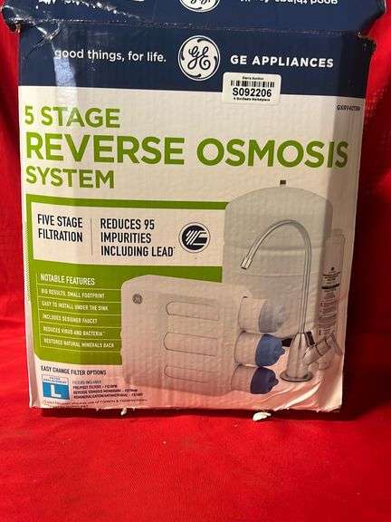 GE 5-Stage Reverse Osmosis System GXRV40TBN - Sierra Auction Management Inc