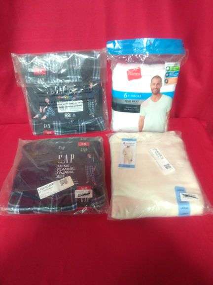 Box Of Assorted Variety Clothing Including Champion, Hanes, GAP Man's ...