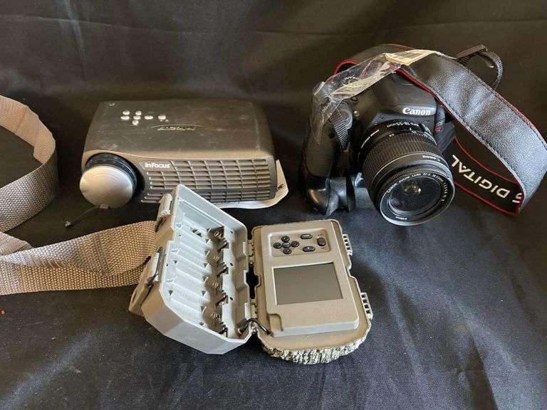 (1 Qty) Infocus LP70+ Projector (1 Qty) Stealth Camera (1 Qty) Canon ...