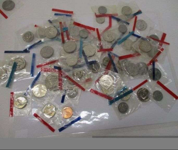 Bag of U.S. Government Mint Set Coins 1c-50c - Sierra Auction ...