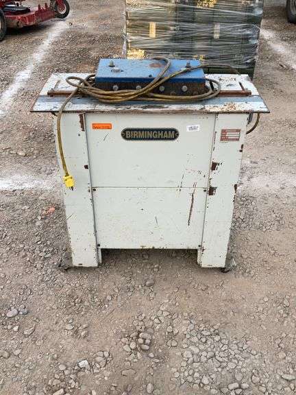 Burningham Pittsburgh machine. 110V - Sierra Auction Management Inc