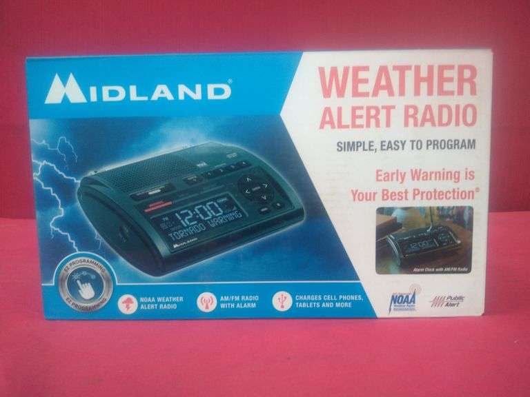 Midland WR400 Weather Alert Radio Features NOAA Weather Alert Am/FM ...