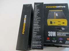 (4pc) Powerdrive 30w Power Inverter in box - Sierra Auction Management Inc