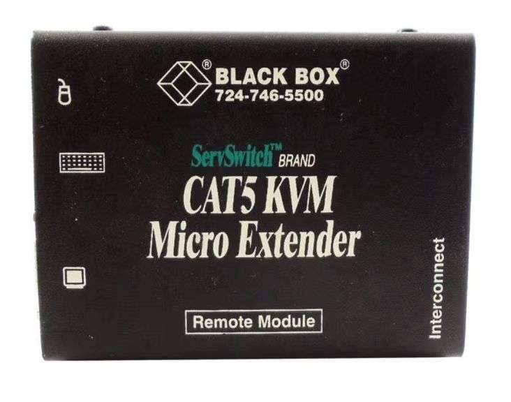 Black Box ACU3009A ServSwitch CAT5 KVM Micro Extender - Sierra Auction ...