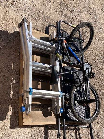 (2) Assorted step ladders and BMX bicycle. - Sierra Auction Management Inc