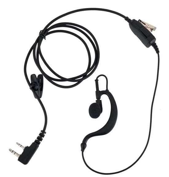 (10) G Shape 2 Pin Walkie Talkie Earpiece Headset Compatible with Baofeng UV-5R Retevis H-777 ...