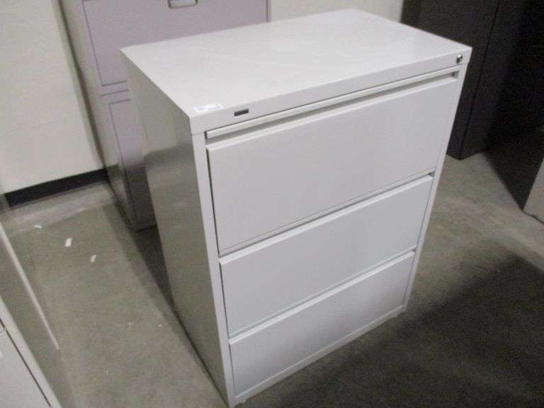 3-Drawer Metal Filing Cabinet - Sierra Auction Management Inc