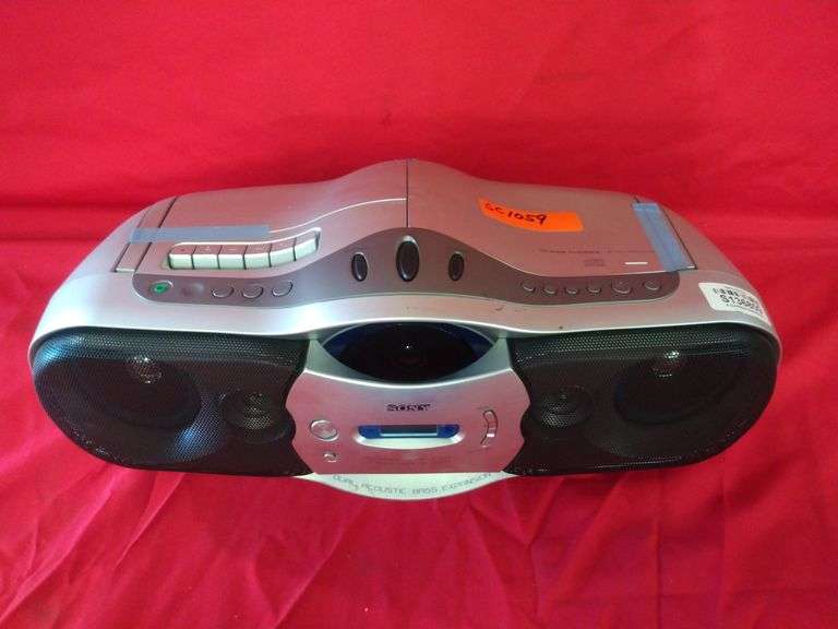Sony CD-R/RW PlayBack Compact Disc Digital Audio, Dual Acoustic Bass ...