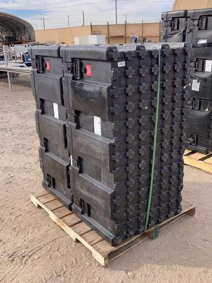 (2) Military style hard plastic cargo containers. - Sierra Auction ...