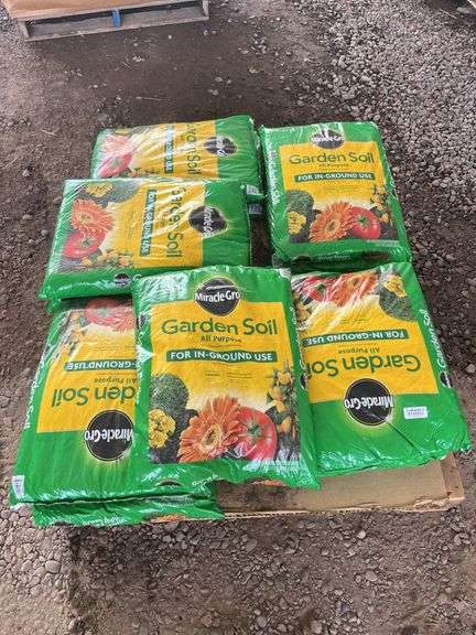 (P) With (11) Bags of Miracle-Gro Garden Soil All Purpose 1 cu. ft. for ...