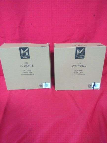 (2) LED C9 Lights Multi-Color - Sierra Auction Management Inc