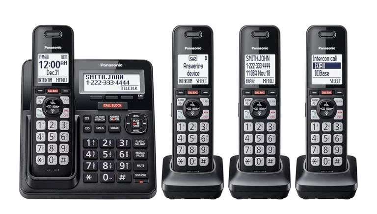 (16) Panasonic Cordless Phone with Advanced Call Block, Link2Cell ...
