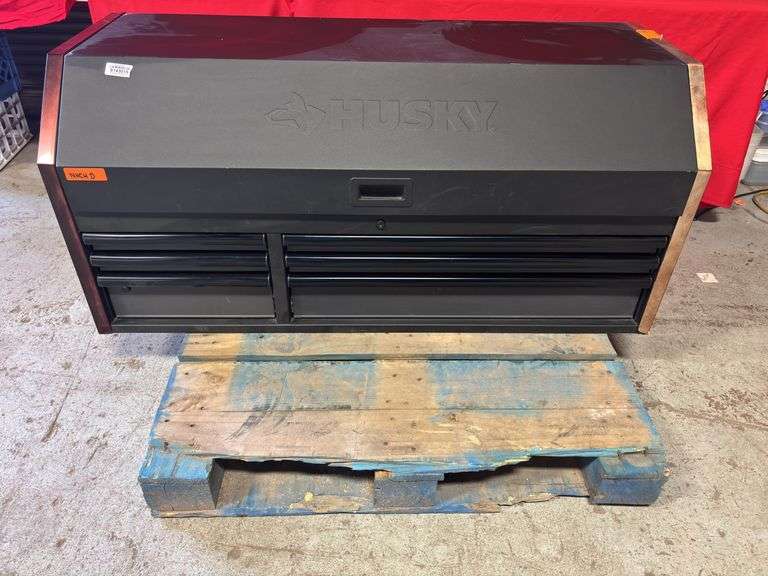 Husky 6 Drawer 1007590888 Heavy Duty Chest With 6- Outlets Plus USB Ports On And Off Power ...