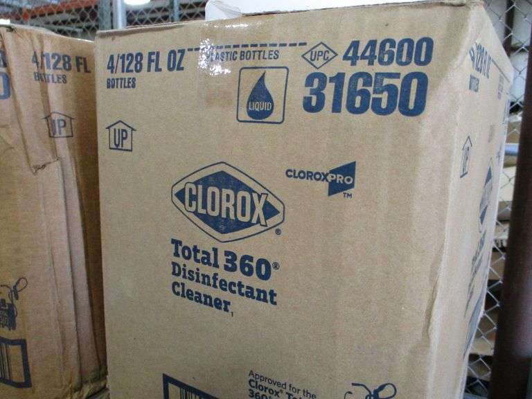 (P) With Approx. (60) Cases of CLOROX Total 360 Disinfectant Cleaner (4 ...