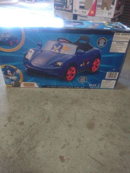 Sonic The Hedgehog 12V Convertible Ride-On - Sierra Auction Management Inc