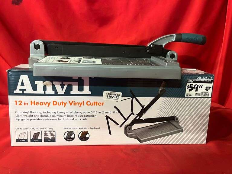 ANVIL 12” Heavy Duty Vinyl Cutter - Sierra Auction Management Inc