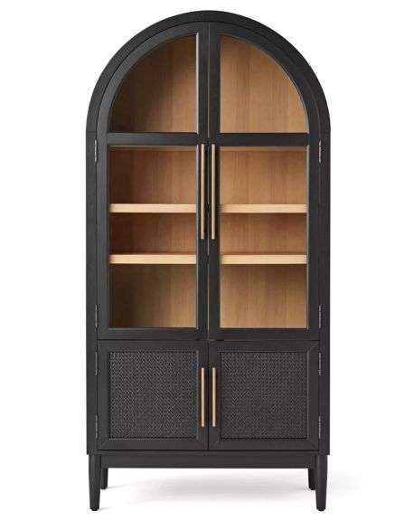 Enzo Collection Bookcase Multi -Functional Arch Cabinet - Sierra ...