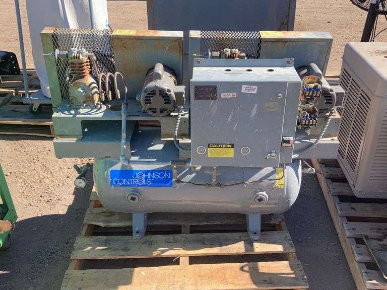 Johnson Controls air compressor. - Sierra Auction Management Inc