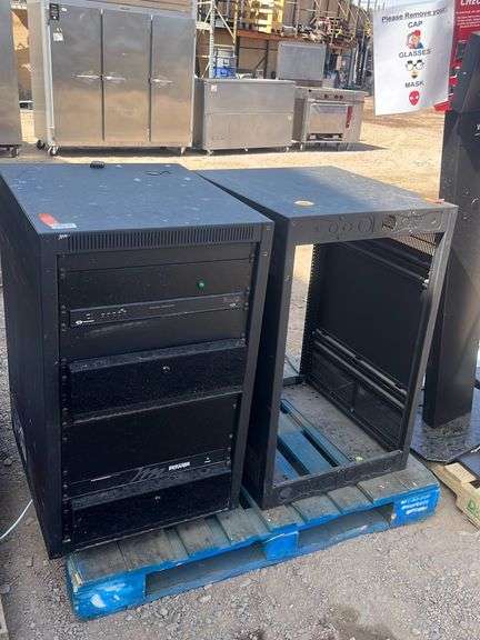 (P) Sound System Rack With Electronics - Sierra Auction Management Inc