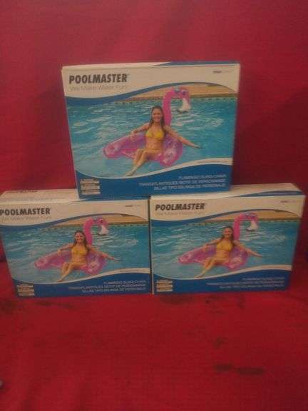 (3pc) PoolMaster Flamingo Sling Chair - Sierra Auction Management Inc