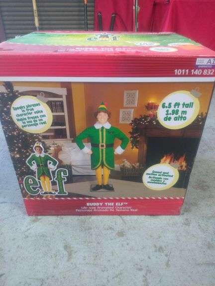 Buddy The Elf Life Size Animated 6.5 Ft Tall - Sierra Auction ...