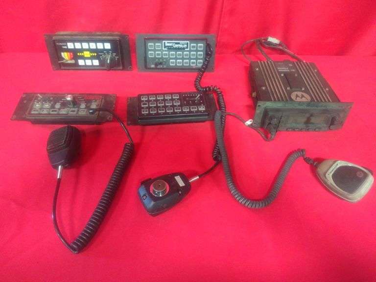 Box of Assorted Soundoff Signal Siren Tones, Motorola Mobile Radio and ...