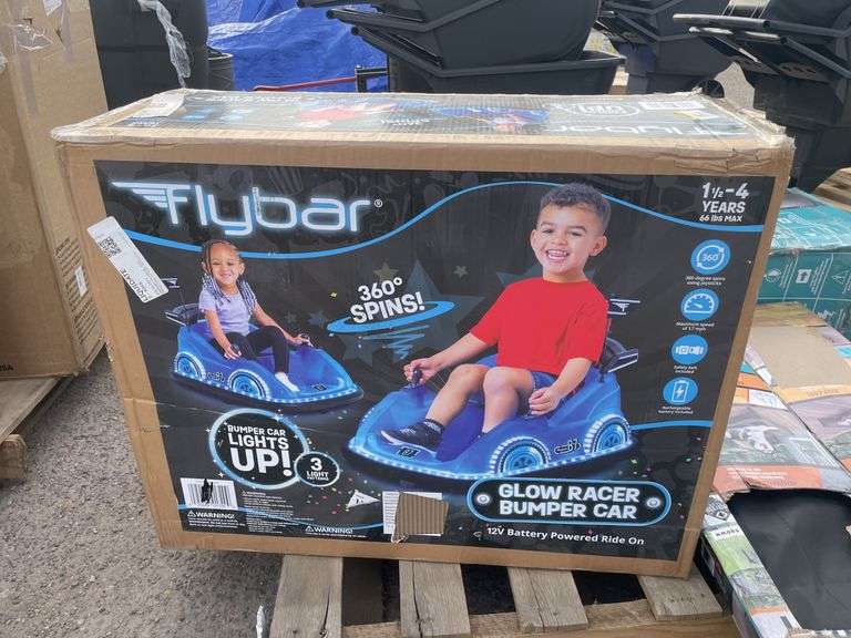 (1 Qty) Flybar Glow Racer Bumper Car - Sierra Auction Management Inc