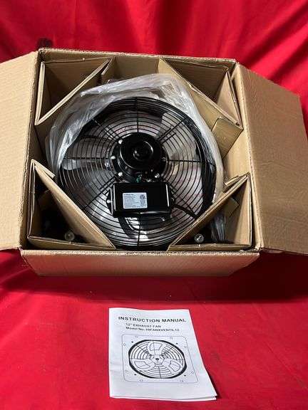 BRAND NEW IPOWER 12 Inch Ventilation Exhaust Fan, Black Mfr ...