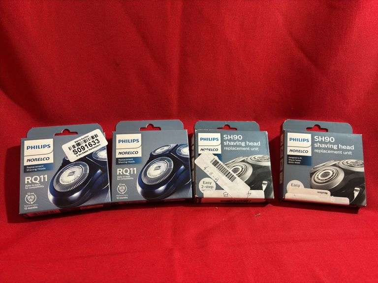 Philips Norelco RQ11 And SH90 Replacement Shaving Heads Qty 4 - Sierra ...