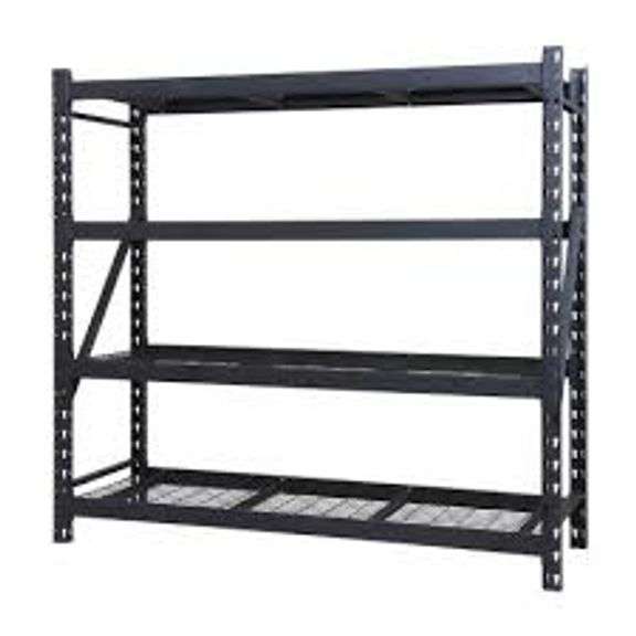 Heavy Duty Industrial 4-Shelf Storage Rack 10,000 LB - Sierra Auction ...