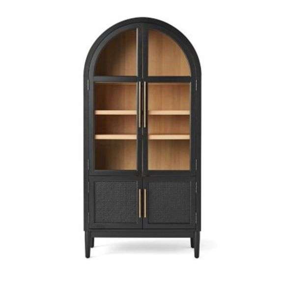 Enzo Collection Bookcase Multi -Functional Arch Cabinet Offers An ...