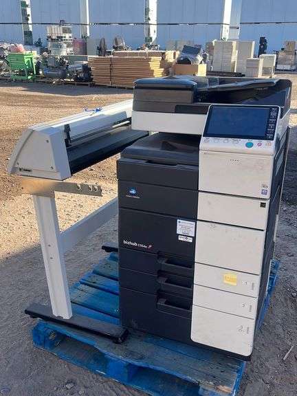 KONICA MINOLTA BIZHUB C554e Printer and GRAPHTEC Cutting Plotter CE5000 ...