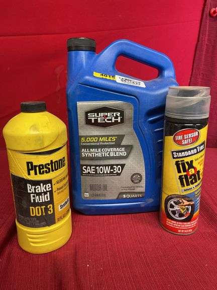 (1 Qty) Preston’s Break Fluid (1 Qty) Synthetic Blend Motor Oil (1 Qty ...