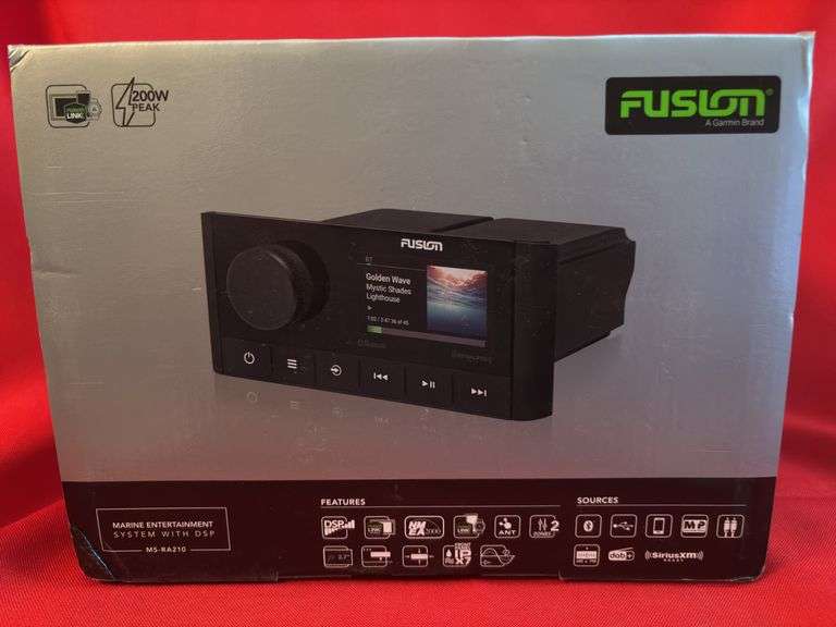 Fusion MS-RA210 Marine Entertainment System With DSP - Sierra Auction ...
