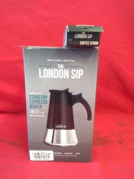Better Coffee Made Easy The London Sip Stainless Steel Stovetop ...