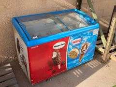Nestlé ice cream display chest freezer. - Sierra Auction Management Inc