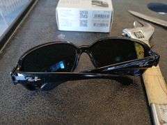 Various Items: Ray-Bans Glasses, MiniScope, Phone, Charger, Knives ...