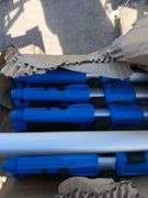 (7 Qty) 32Gal Trash Cans, (1 Qty) Milwaukee Dolly, (10 Qty) Unger 12 ...