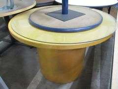 (4) Misc Wooden Round Tables - Sierra Auction Management Inc