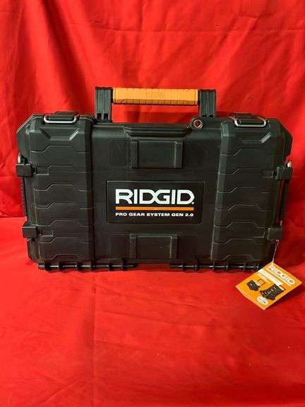 RIDGID PRO GEAR SYSTEM GEN 2.0 Plastic Toolbox - Sierra Auction ...