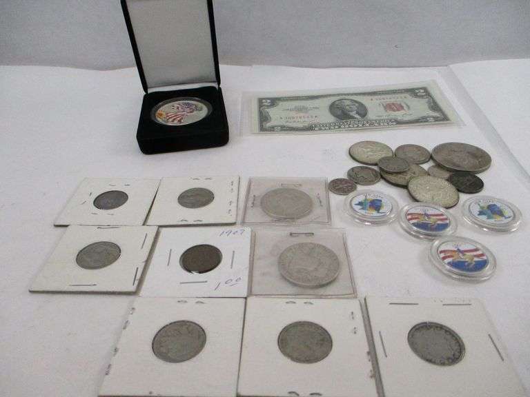 Grouping of US coins and currency - Sierra Auction Management Inc